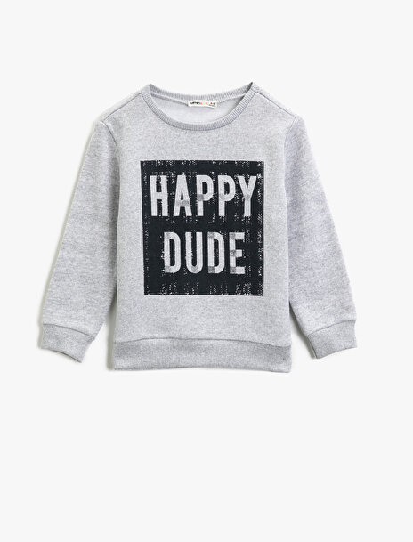 Koton Erkek Çocuk Yazılı Baskılı Sweatshirt