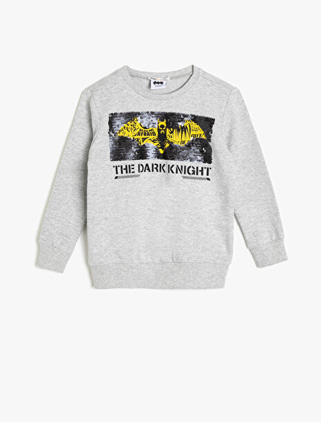 Koton Erkek Çocuk Batman Lisanslı Baskılı Sweatshirt