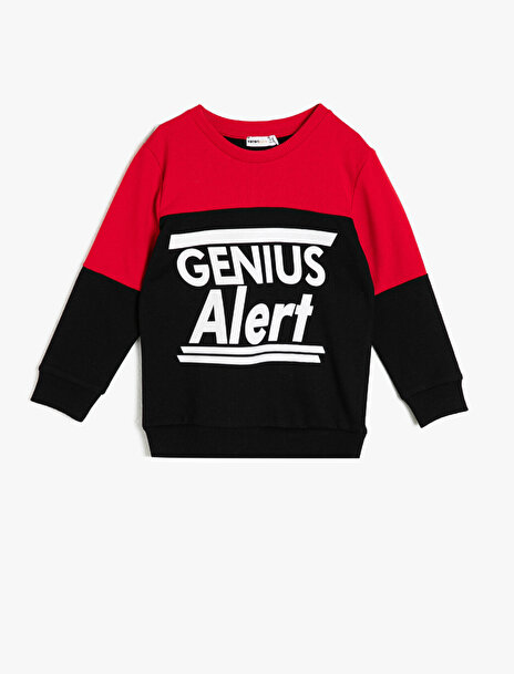 Koton Erkek Çocuk Yazı Baskılı Sweatshirt
