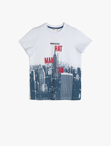 Koton Erkek Çocuk Yazılı Baskılı T-Shirt