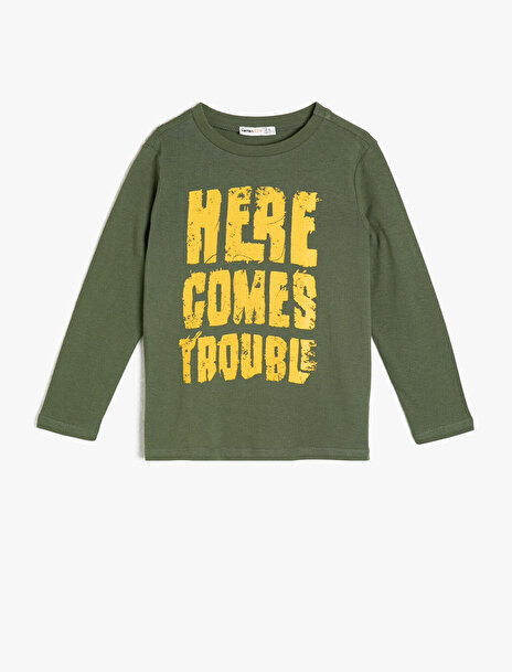 Koton Erkek Çocuk Yazılı Baskılı T-Shirt