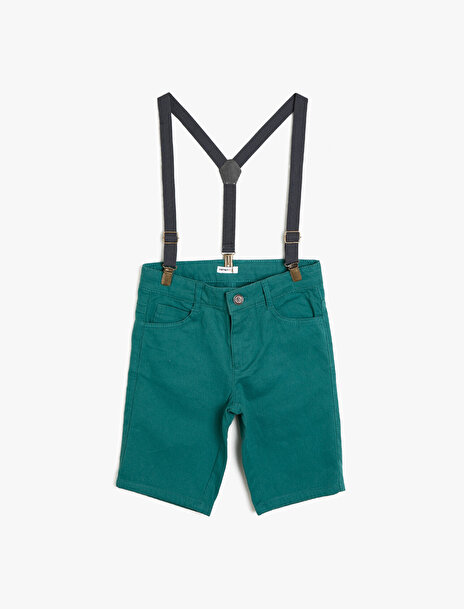 Koton Erkek Çocuk Kemer Detaylı Şort