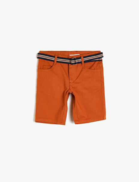 Koton Erkek Çocuk Kemer Detaylı Şort