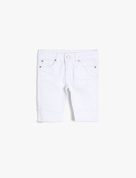 Koton Erkek Çocuk Çizgi Detaylı Şort