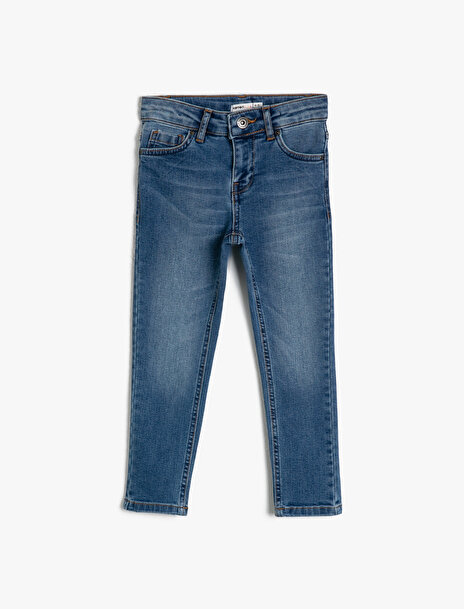 Koton Erkek Çocuk Cep Detaylı Jean Pantolon Koton Erkek Çocuk Cep Detaylı Jean Pantolon