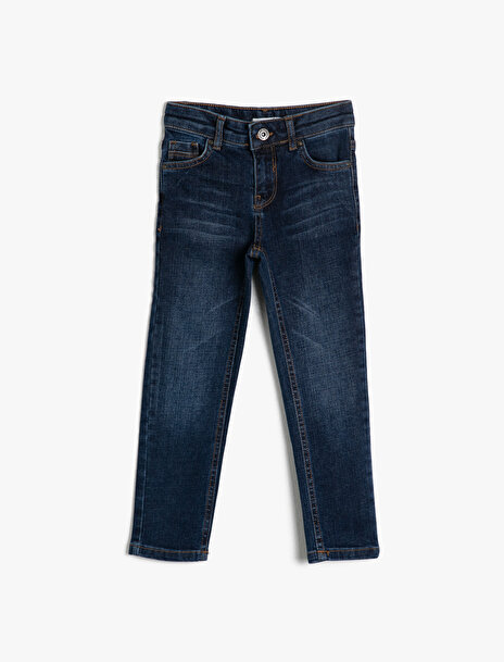 Koton Erkek Çocuk Cep Detaylı Jean Pantolon Koton Erkek Çocuk Cep Detaylı Jean Pantolon