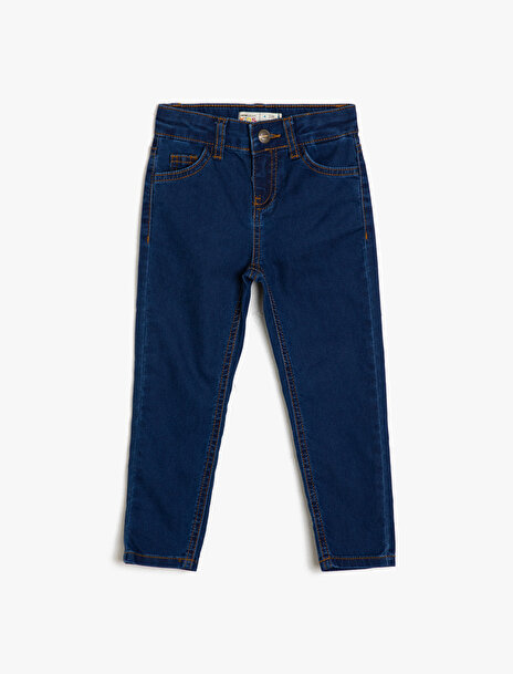 Koton Erkek Çocuk Cep Detaylı Jean Pantolon Koton Erkek Çocuk Cep Detaylı Jean Pantolon