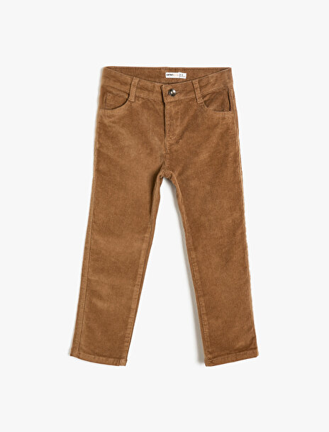 Koton Erkek Çocuk Kadife Pantolon