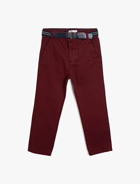 Koton Erkek Çocuk Kemer Detaylı Pantolon Koton Erkek Çocuk Kemer Detaylı Pantolon
