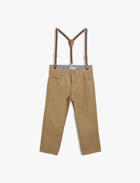 Koton Erkek Çocuk Kemer Detaylı Pantolon Koton Erkek Çocuk Kemer Detaylı Pantolon