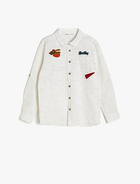 Koton Erkek Çocuk İşlemeli Gömlek