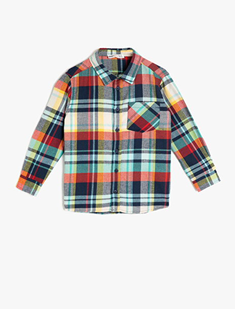 Koton Erkek Çocuk Kareli Gömlek