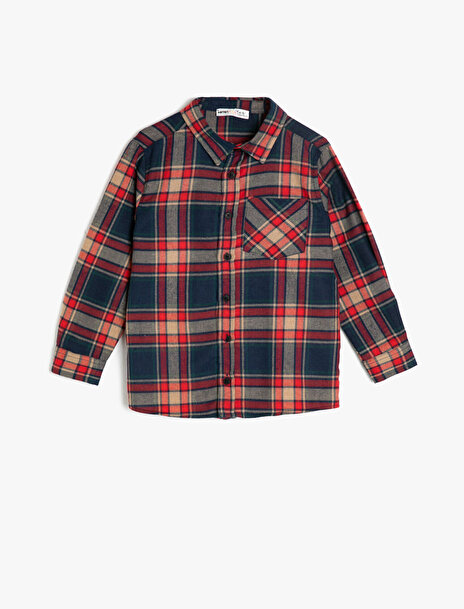 Koton Erkek Çocuk Kareli Gömlek