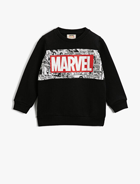 Koton Erkek Çocuk Marvel Lisanslı Baskılı Sweatshirt