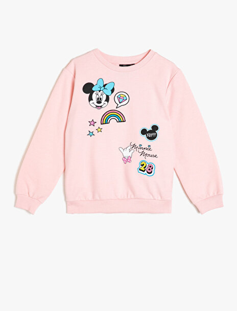 Koton Kız Çocuk Minnie By Koton Sweatshirt