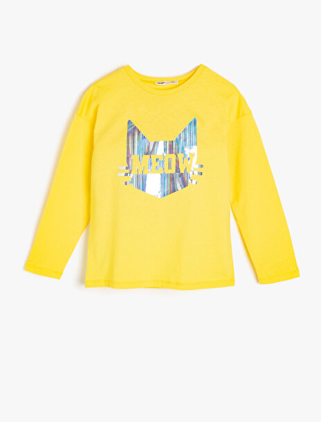 Koton Kız Çocuk Yazılı Baskılı T-Shirt