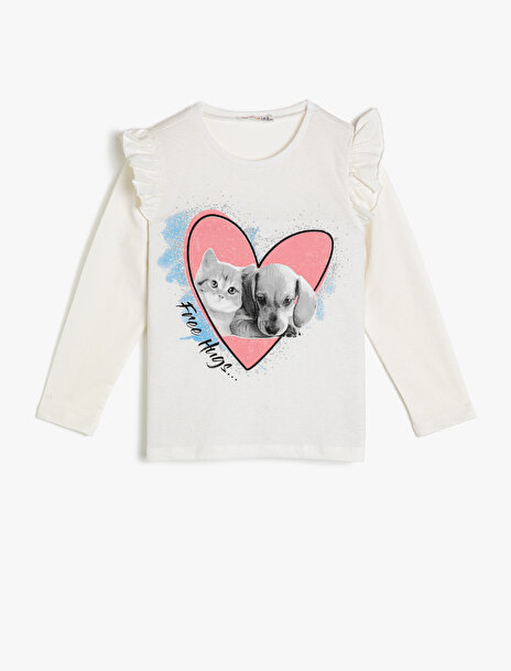 Koton Kız Çocuk Koton Kids Love Baskılı T-Shirt Koton Kız Çocuk Koton Kids Love Baskılı T-Shirt