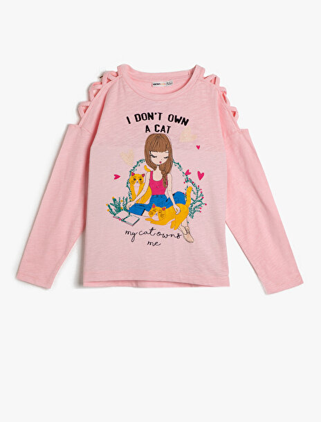 Koton Kız Çocuk Koton Kids Love Yazılı Baskılı T-Shirt