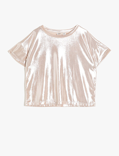 Koton Kız Çocuk Bisiklet Yaka T-Shirt