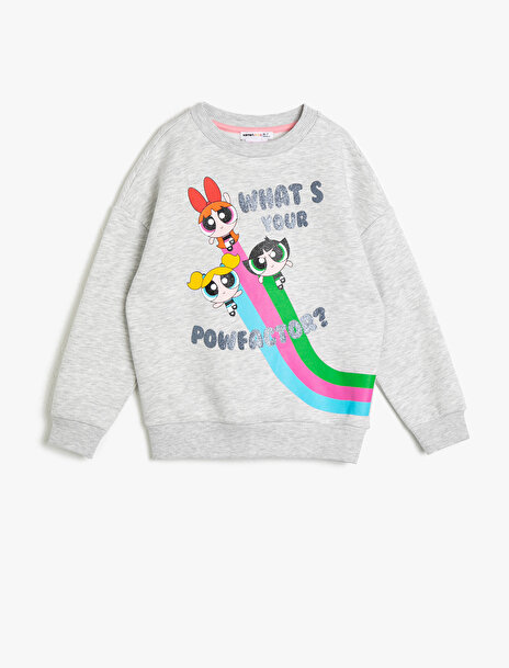 Koton Kız Çocuk Powerpuff Girls Lisanslı Sweatshirt