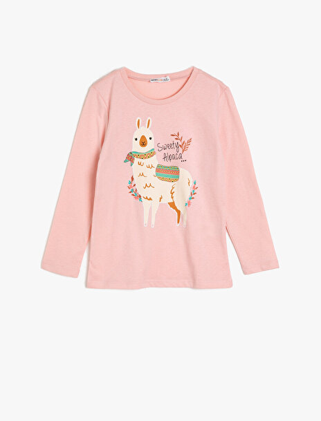 Koton Kız Çocuk Baskılı T-Shirt