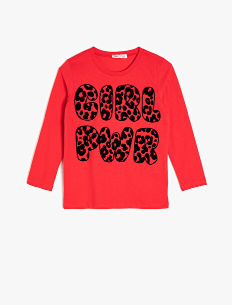 Koton Kız Çocuk Yazılı Baskılı T-Shirt