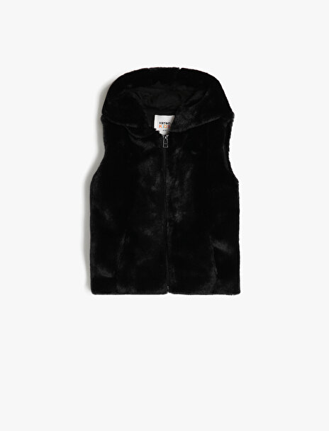 Koton Kız Çocuk Fermuar Detaylı Yelek