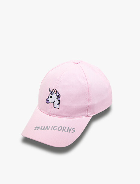 Koton Kız Çocuk işlemeli Şapka