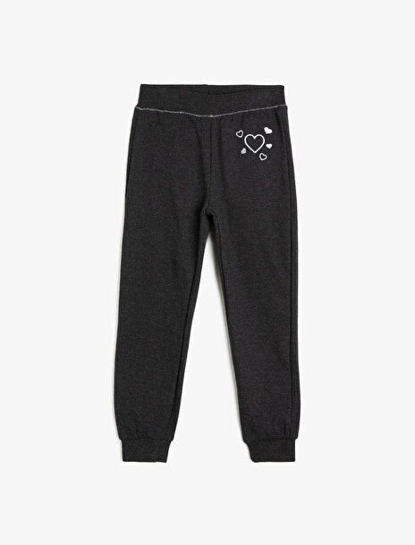 Koton Kız Çocuk Kalp Figürlü Eşofman Altı