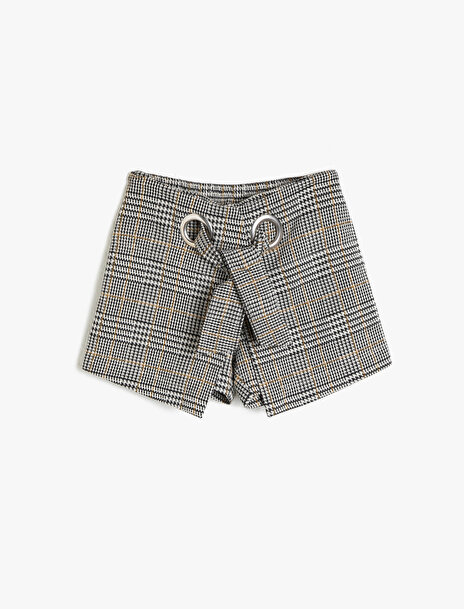 Koton Kız Çocuk Kuş Gözü Detaylı Şort