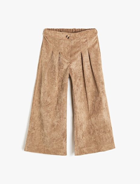 Koton Kız Çocuk Süet Görünümlü Pantolon