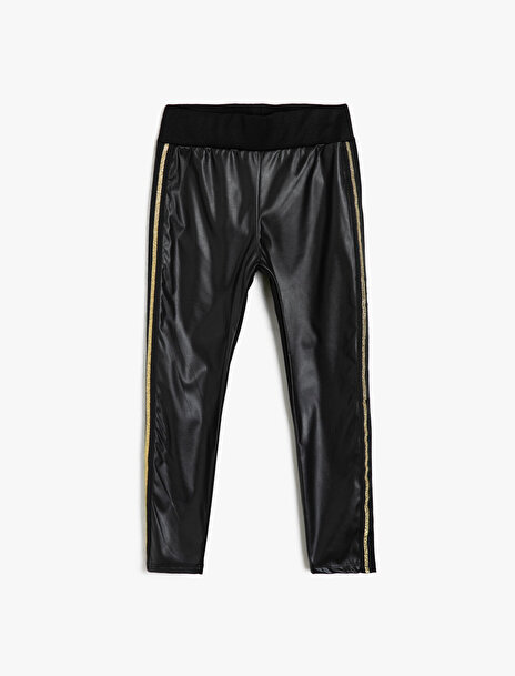 Koton Kız Çocuk Deri Görünümlü Mont Tayt