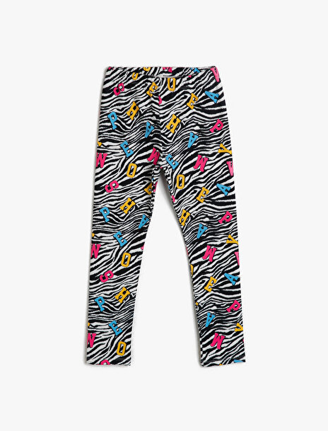 Koton Kız Çocuk Zebra Desenli Tayt Koton Kız Çocuk Zebra Desenli Tayt
