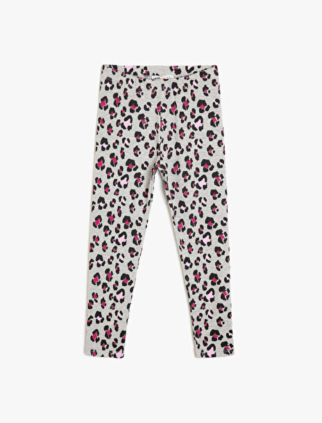 Koton Kız Çocuk Leopar Desenli Tayt