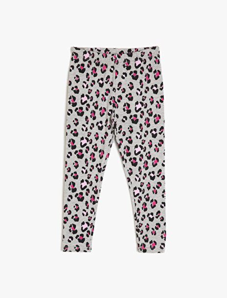 Koton Kız Çocuk Leopar Desenli Tayt