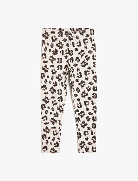 Koton Kız Çocuk Leopar Desenli Tayt