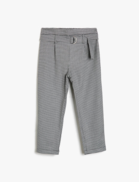Koton Kız Çocuk Kemer Detaylı Pantolon