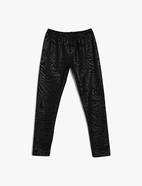 Koton Kız Çocuk Deri Görünümlü Tayt