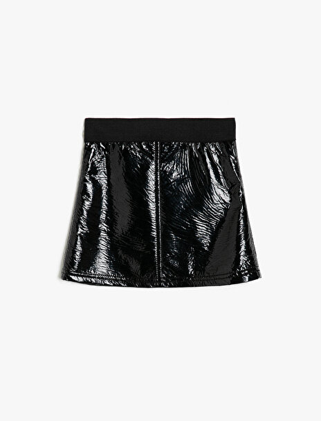 Koton Kız Çocuk Deri Görünümlü Etek