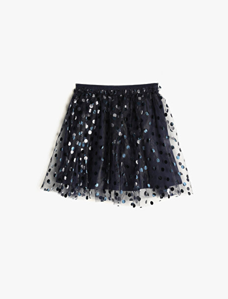 Koton Kız Çocuk Pul Detaylı Normal Bel Tül Etek