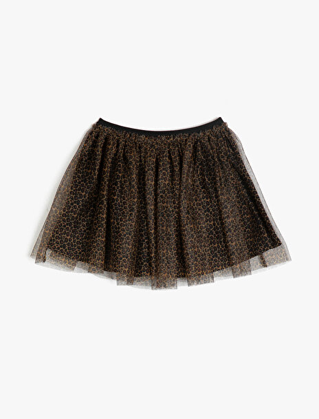 Koton Kız Çocuk Leopar Desenli Etek