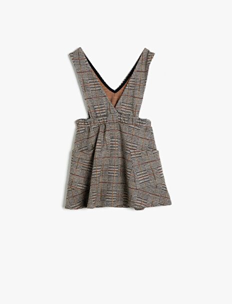 Koton Kız Çocuk Kareli Elbise