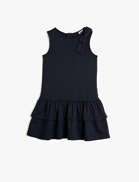 Koton Kız Çocuk Kolsuz Fiyonklu Basic Elbise Koton Kız Çocuk Kolsuz Fiyonklu Basic Elbise