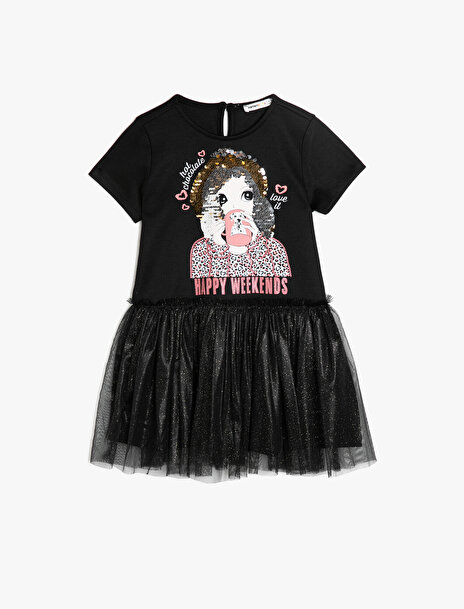 Koton Kız Çocuk Tütü Detaylı Elbise