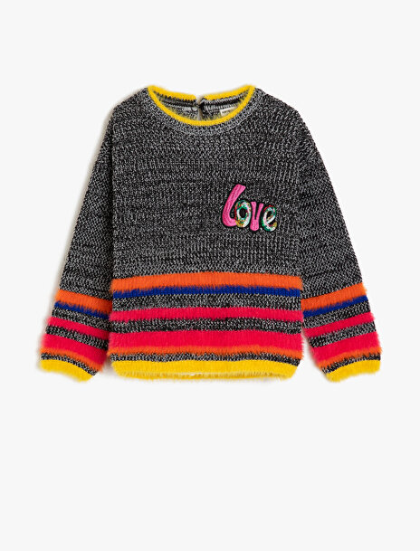 Koton Kız Çocuk Pul Detaylı Kazak