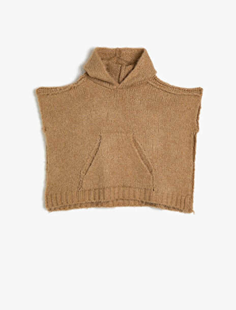 Koton Kız Çocuk Cep Detaylı Triko Panço Koton Kız Çocuk Cep Detaylı Triko Panço