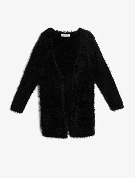 Koton Kız Çocuk Cep Detaylı Triko Hırka