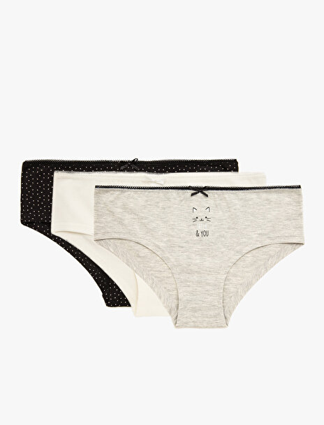 Koton Kadın 3'lü Hipster Külot