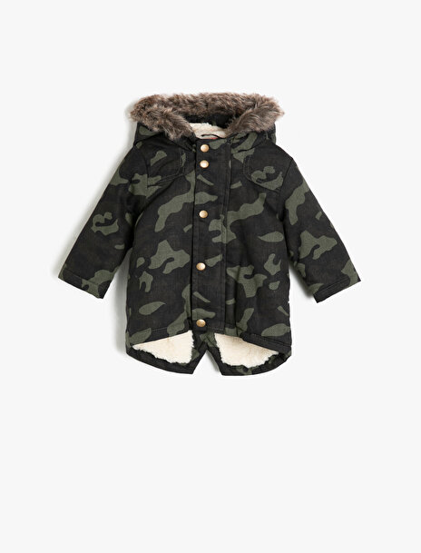 Koton Erkek Çocuk Suni Kürk Detaylı Kaban