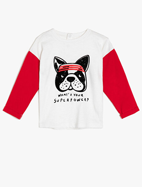 Koton Erkek Çocuk Yazılı Baskılı T-Shirt